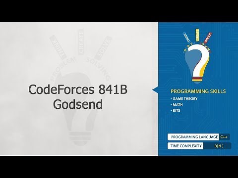 CodeForces 841B - Godsend