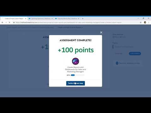 Create a Simple Custom Report Unit -Salesforce Trailhead (BAS)