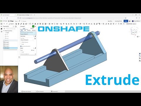 Onshape - Part Studio Tutorial - Extrude (Part 1)