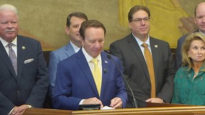 Governor Jeff Landry signs insurance bills at State Captiol