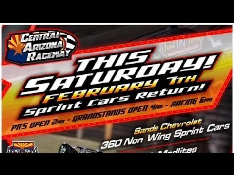 Central Arizona Raceway 02/07/26 Arizona Mini Late Model Heat Race #1