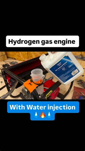 Hydrogen gas engine built from a petrol engine, showing how any petrol engine can be converted to run on hydrogen gas. Think of water or water-methanol injection as a way to calm things down inside the engine. Hydrogen burns fast and hot, which can create hot spots that cause knock or pre-ignition—basically the fuel lighting off too early or in the wrong place. Spraying in a little water cools those hot areas, slows things down, and keeps combustion happening when and where it’s supposed to. The