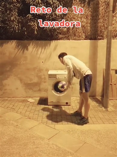Football Skills Challenge with a Washing Machine