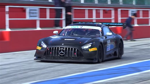 Kimi Antonelli drives the AMG GT3