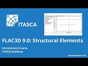 FLAC3D 9.0 Structural Elements Tutorial | Beams, Liners, and Structural Interaction