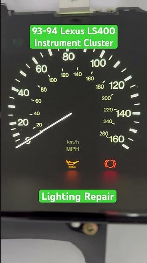 Lexus LS400 Gauge Cluster FIX Repair Service 1990-2000 Needles lighting power problems #lexus #ls400