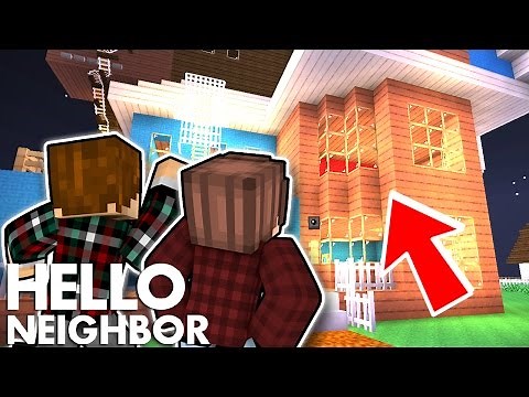 Minecraft Hello Neighbor - How To Get To The Second Floor (Minecraft Roleplay)