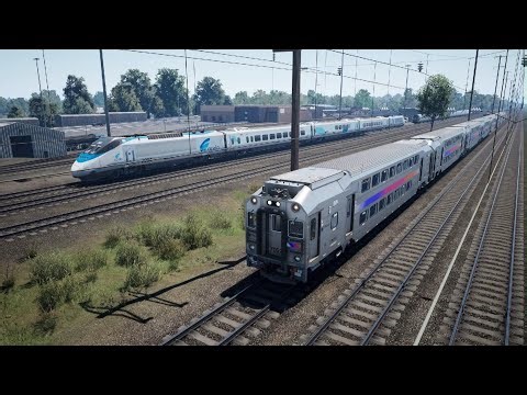 Train Sim World 5 NJT, Bombardier, Multi-Level Commuter Cabcar, New York Trenton, PS5 Gameplay