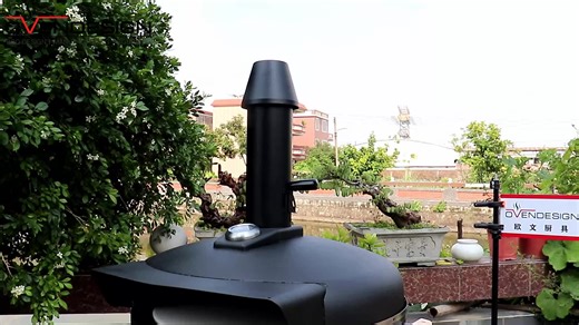 Factory Wholesale Propane Grill Outdoor Circle Pizza Oven Single Stainless Steel Oven Manual Power Source Freestanding