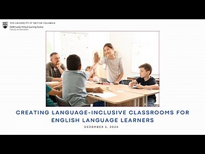 Creating Language-Inclusive Classrooms for English Language Learners