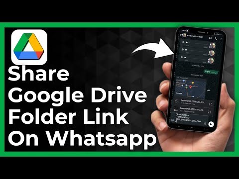 How To Share Google Drive Folder Link On Whatsapp On Phone