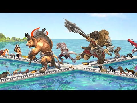 Ultimate Wild Animals vs Monster Hero's Animal Revolt Battle Simulator Game Play|Animal Doodles TV