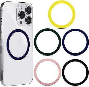 Magsafe Sticker,Magsafe Ring,Magsafe Magnet,Magsafe Ring Sticker,Magnetic Ring for Phone case,Magnetic Wireless Charging Patch, Compatible with Magsafe car Charger, 5PCS
