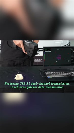 Using the Hiland-800 series 3D scanner from BBCV to scan Mechanical Parts .#3dscanning #3dprinting