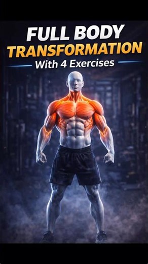 “Stop Wasting Hours! 4 Full-Body Exercises That Actually Grow Muscle”