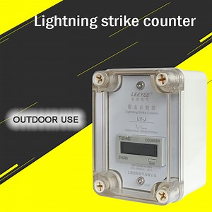 [Hot Item] 6digits Outdoor Direct Thunder Lightning Strike Counter