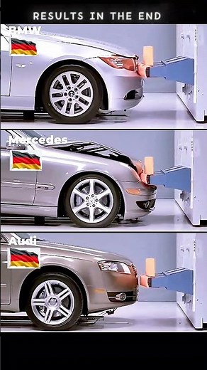 BMW vs Audi vs Mercedes – Low Speed Crash Test! 💥 Real Results Revealed
