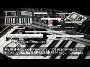 My first Arduino library for synthesizer projects + short guide for ESP32/ESP8266 organ example