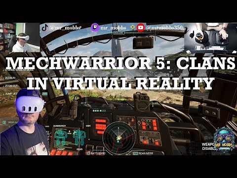 MechWarrior 5 Clans in VR using the Meta Quest 3, UEVR PrayDog Mod & Thrustmaster Hotas