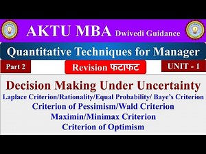 Quantitative Techniques for Manager unit 1, Quantitative Techniques for Manager mba 1st sem, aktu