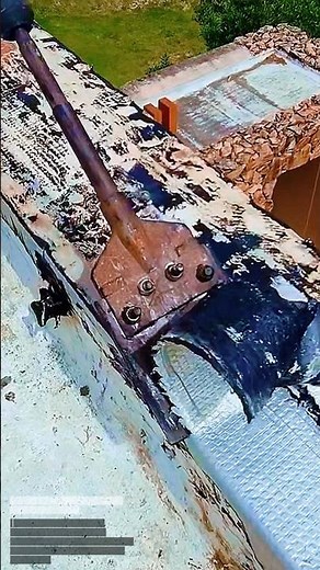 Removing Old Waterproof Layer | Roof Repair Process