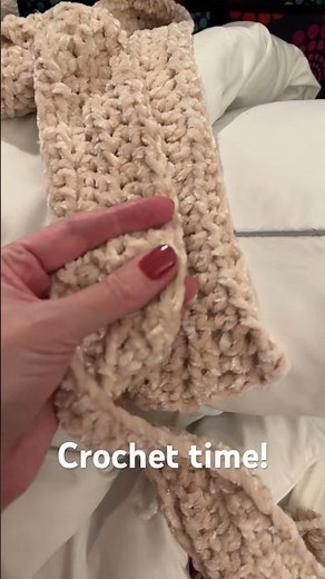 Crochet time! Bernat Velvet yarn is soft and wonderful!