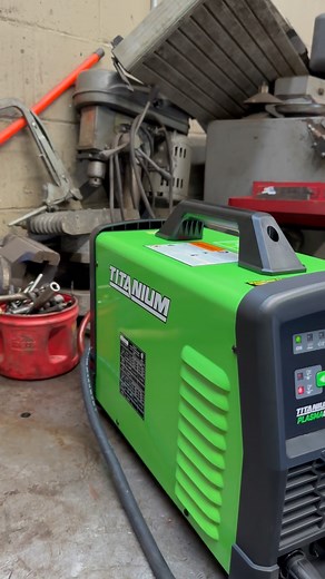 OMG just took the @harborfreight Plasma65 to the extreme. They claim it cuts 1” to 1-3/16”. But we took it through 1.5”. #toolsinaction #welder #plasma #harborfreight #mechanic #metalworking | Tools in Action