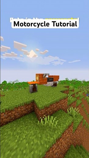 Minecraft Motorcycle Tutorial #shorts