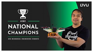 Five days until 2021! A top ten from 2020: we celebrated two firsts. A team of UVU mechanical engineers was named best in the nation at the American Society of Mechanical Engineers (ASME) national competition, and we celebrated the first graduating class from the Department of Engineering. UVU teams flew into first place over teams from the University of Michigan (second place), North Carolina State University (third place), and Brigham Young University. Competing Wolverines included mechanical 