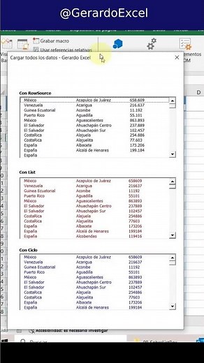 ListBox Cargar Datos De Tabla #excel #vba #listbox