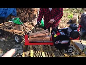 DR K10 RAPIDFIRE Log Splitter in action