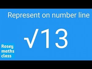 Represent root 13 on the number line/ Locate root 13 on the number line#maths #ncert