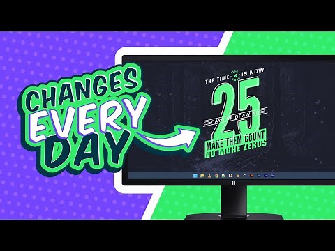 Windows productivity hack - Setting up a Countdown Timer as Wallpaper