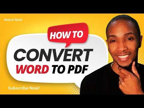 How to Convert Word to PDF