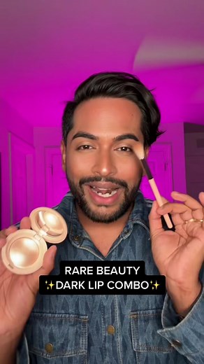 Dark Lip Combo Tutorial - Rare Beauty Makeup