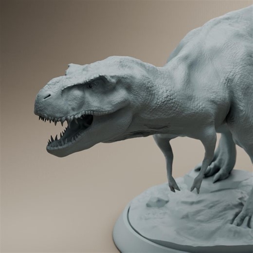 Dinosaur T-rex Printable 3D Model - STL File, Jurassic Park Miniature - Etsy