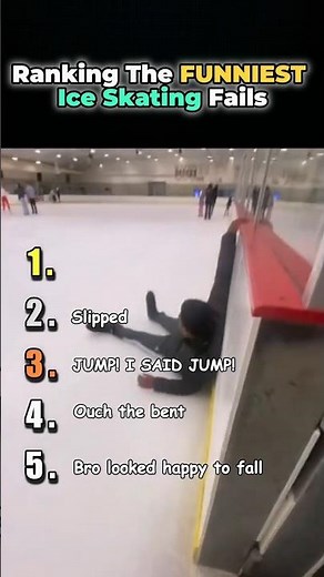 Ranking The FUNNIEST Ice Skating Fails