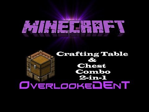 Crafting Table & Chest Combo 2-in-1 (Hidden Chests) - Minecraft Xbox 360/PS3 - [Tutorial]