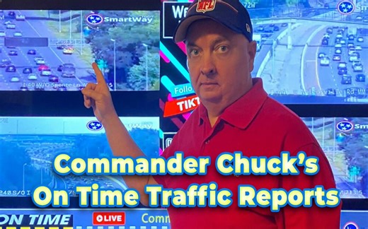 YOUR AFTERNOON DRIVE-HOME TRAFFIC REPORT EVERY 15 MINUTES!!! Your current Chattanooga and North Georgia Traffic Report with ‘Commander Chuck’ weekday afternoon’s from 3:30 PM to 6:45 PM EST and mornings from 5:45 AM to 9:45 AM EST for your morning commute. We also give you access to any TDOT traffic camera you need to keep an eye on at: TalkinLive.com/local-traffic-report | Talkin Live Show