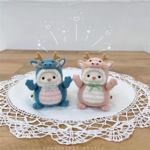 Adorable Needle Felted Wool Sheep in Dragon Costume, Kawaii Animal Art Doll - Etsy