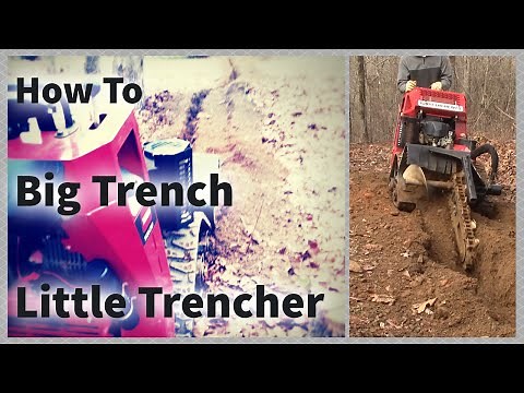 How To Dig A 10 Inch Trench with a 4 Inch Trencher