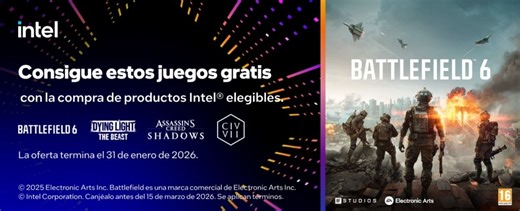 Intel Bundle por Navidades: dos juegos AAA gratis con tu Intel Core Ultra 200