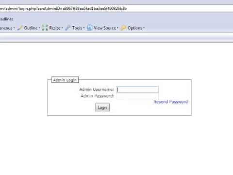 Zen Cart Norwex Website Tutorial - How to Log In to Admin Area