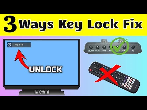 3 Ways To Unlock Your LED TV Keys Locked Without Remote