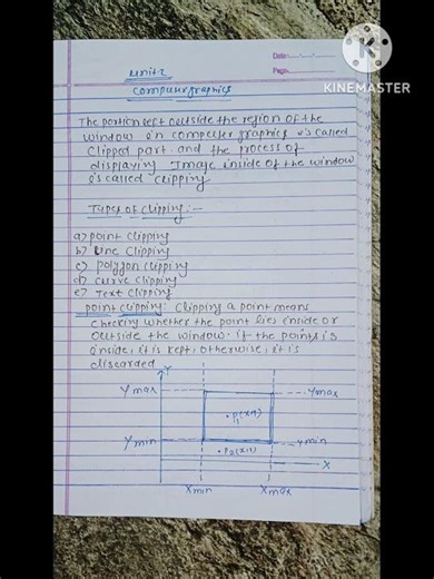 what is clipping and types of clipping in computer Graphics with numerical #computergraphics #exam