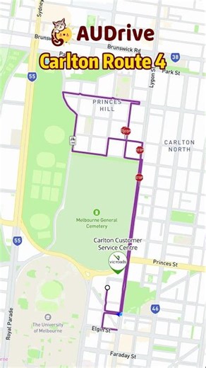 VicRoads Carlton Driving Test Route #4 - Animated Guide | AuDrive