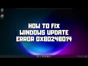 How to FIX Windows Update Error 0X80248014 Windows 11/10