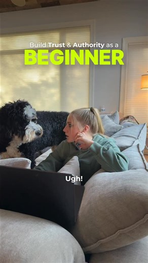 Ava | Content Marketing | Social Media Management on Instagram: "Build Trust & Authority as a Beginner. Follow for more social media marketing education!"