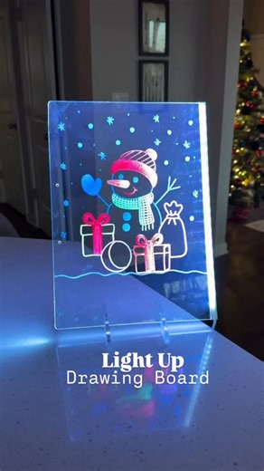 5.3K views · 18 reactions | This LED Light-Up Drawing Board is a total hit in our home!  Comes with everything you need to get creative: 7 markers • 2 stands • hanging kit • fun light modes ✨  Comment DRAW for the link! | Bright Little Brains | Facebook
