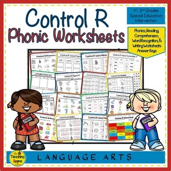 Control R Phonic Worksheets Answer Sheets Included